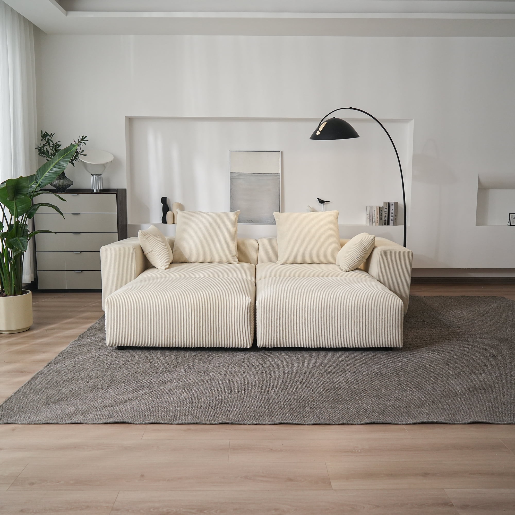 bokifol Oversized Cloud Couch for Living Room,Convertible Sectional ...