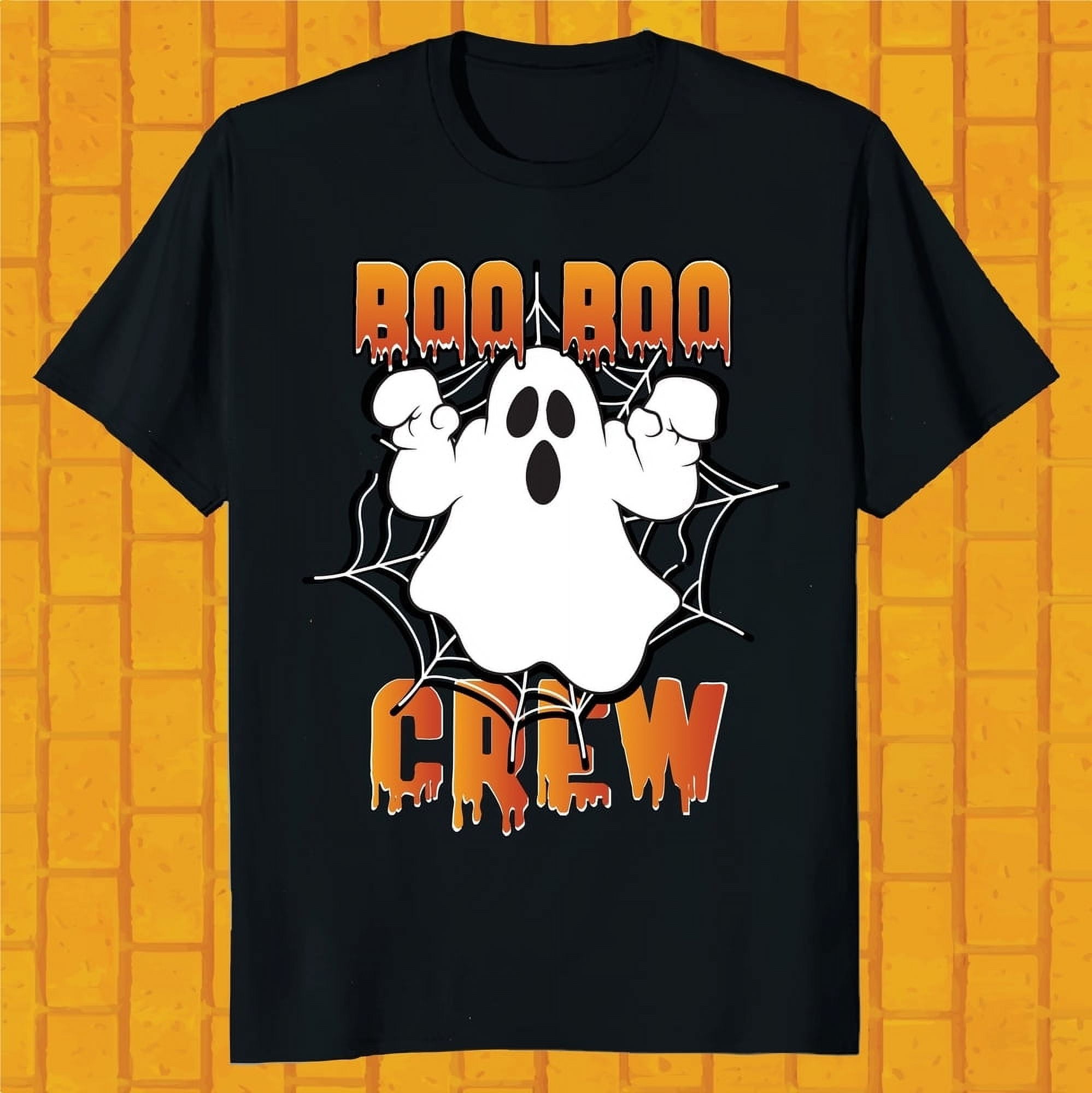 boo boo crew hello ween t-shirt design Men’s T-Shirt 100% Cotton Casual ...