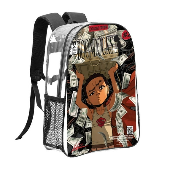 boondocks Pattern Transparent Backpack Lightweight And fashionable ...