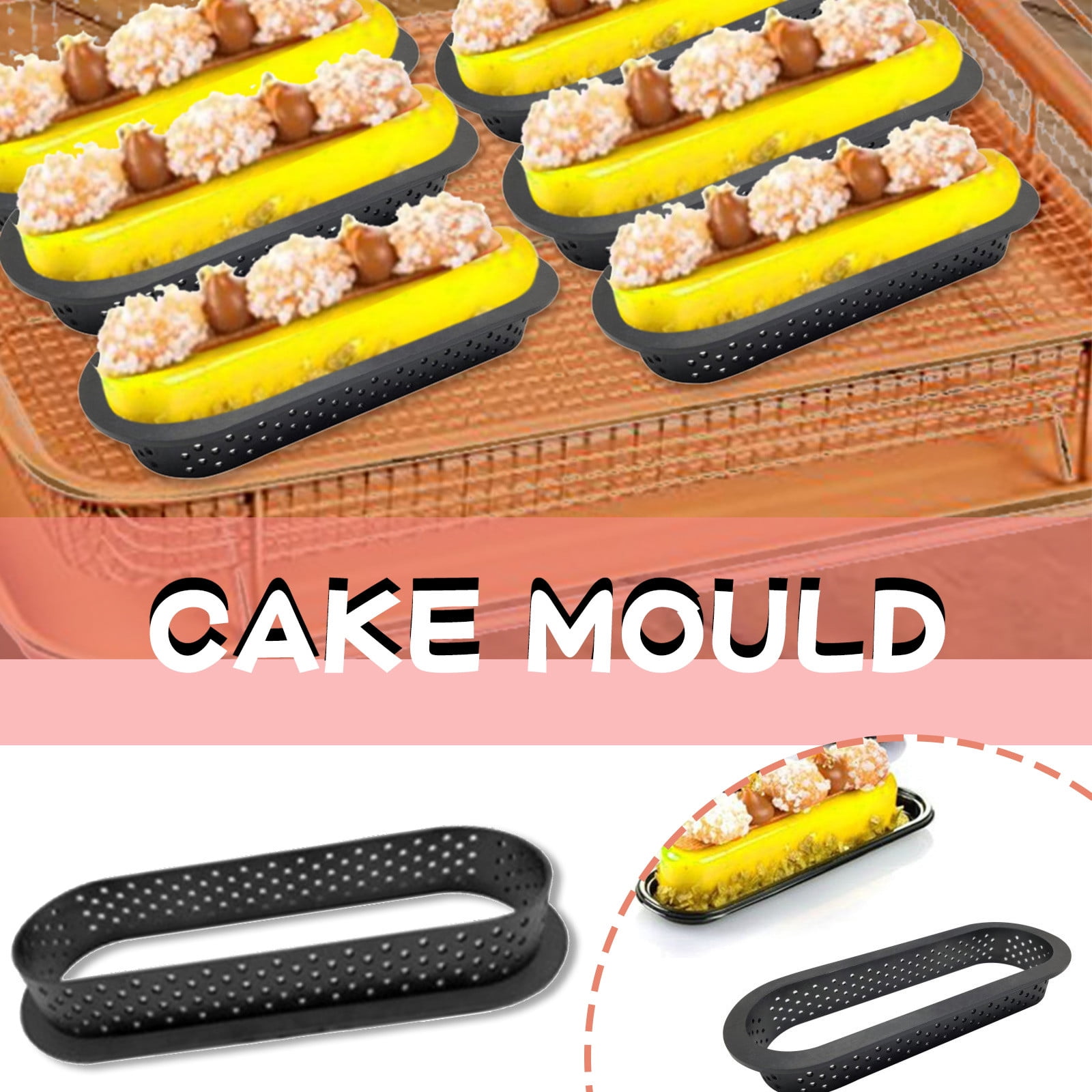 -border Round Tower Ring Cutting Net Ring Cake Ring Baking Silicone ...