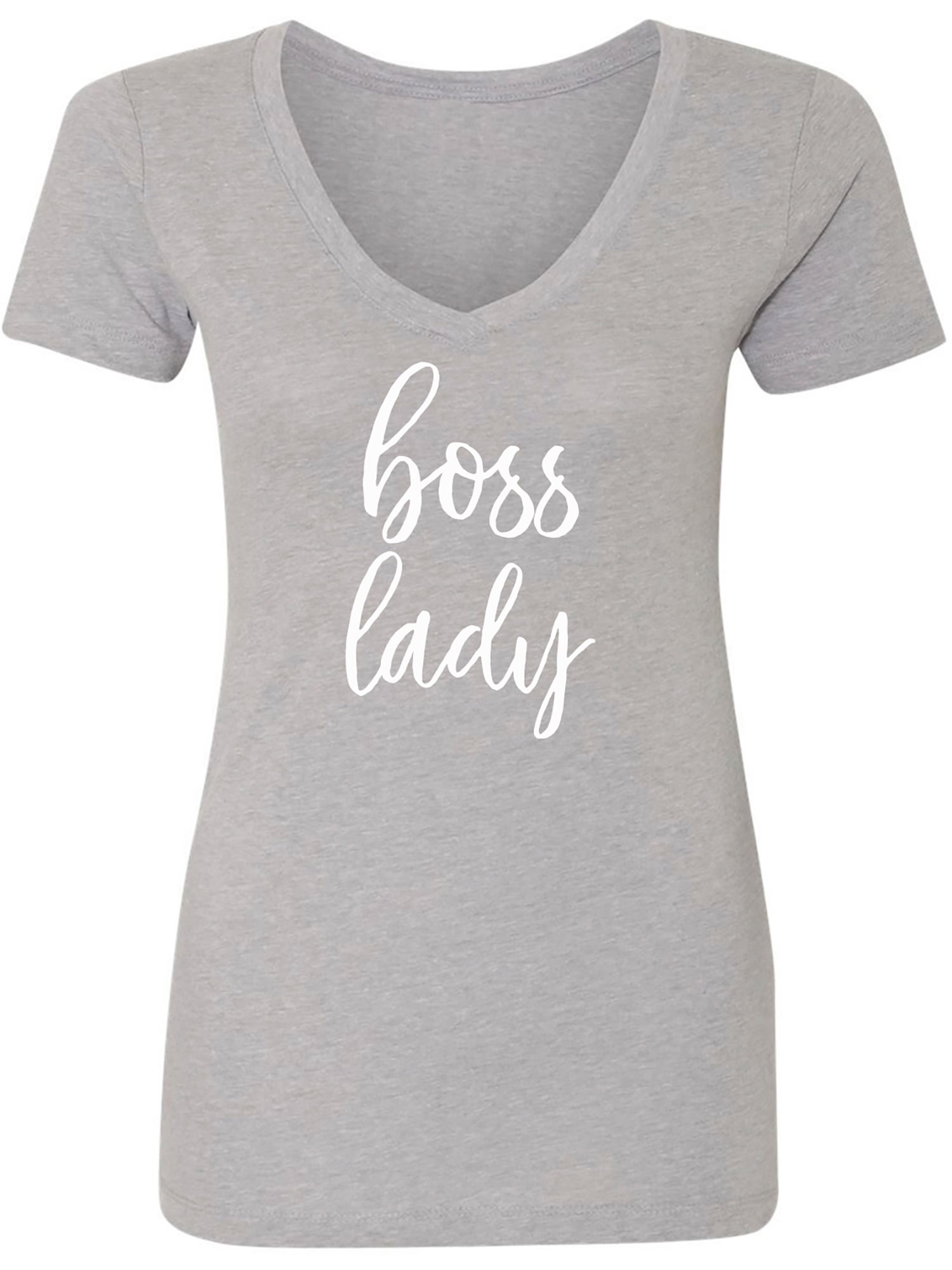 boss lady Womens V-Neck T-Shirt - Walmart.com