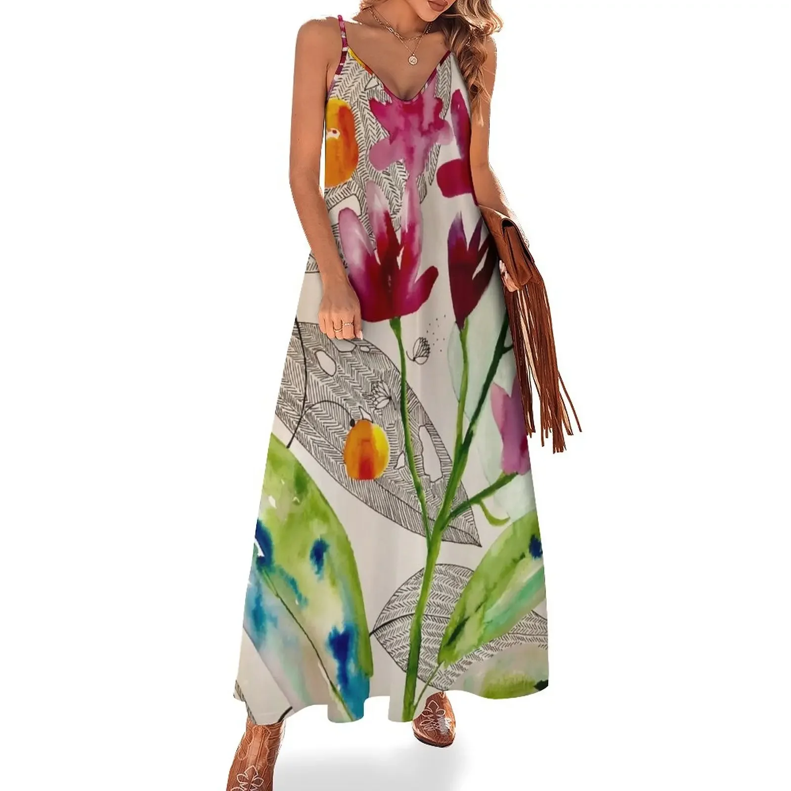 botanical composition Sleeveless Dress birthday dresses for women ...