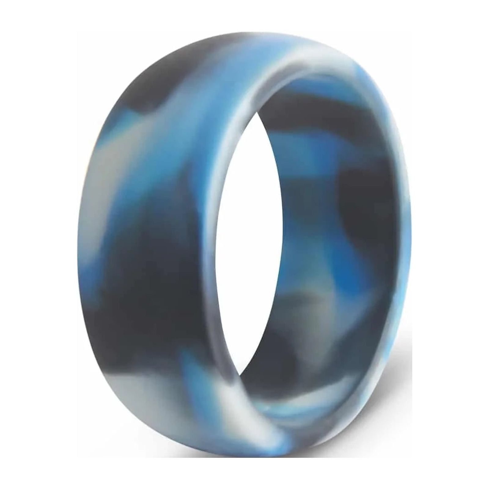 botthms Ocean Flow Silicone Ring Blue Black - Walmart.com