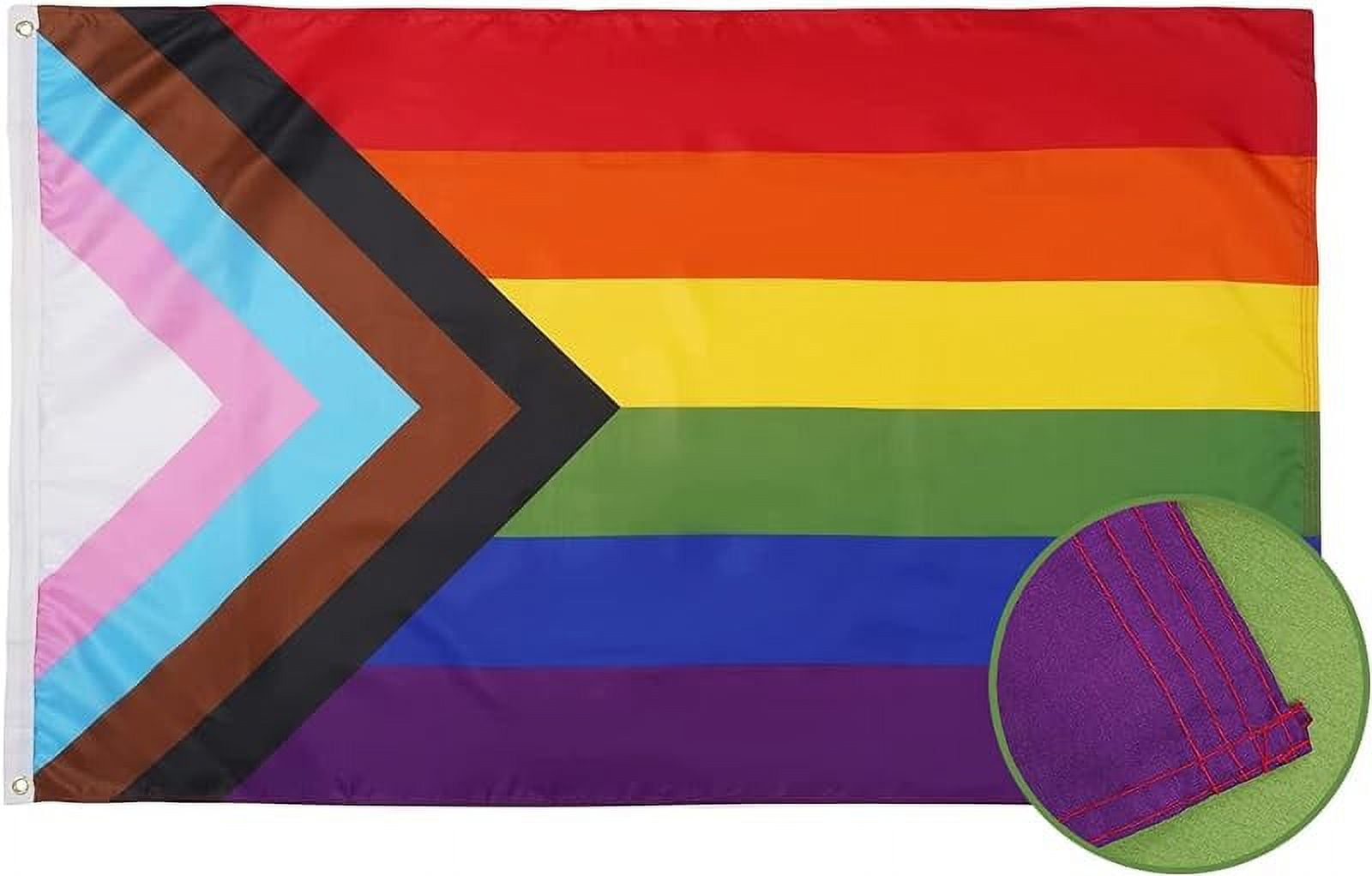 bow Flag 3x5 ft- LGBT Community Gay Pride Lesbian Transgender Bisexual ...