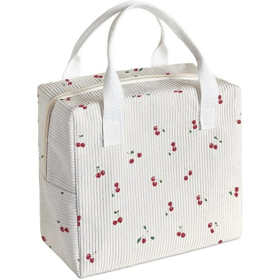 bow lunch box for women and men,insulated fabric lunchbag for work ...