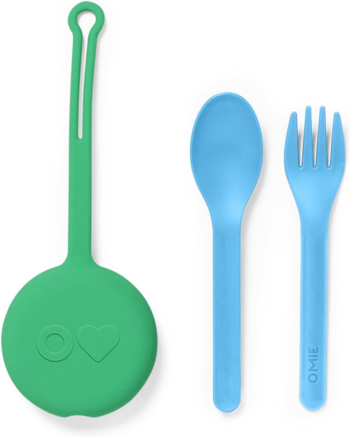 box kids utensils set with case - 2 piece plastic, reusable fork and ...