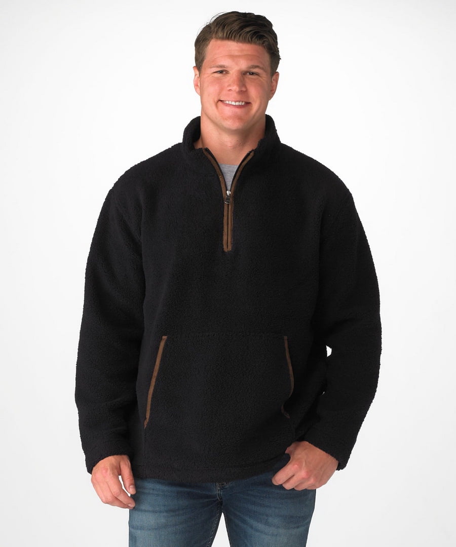 Boxercraft BM8510 Men's Everest Fleece Pullover-Black-L - Walmart.com