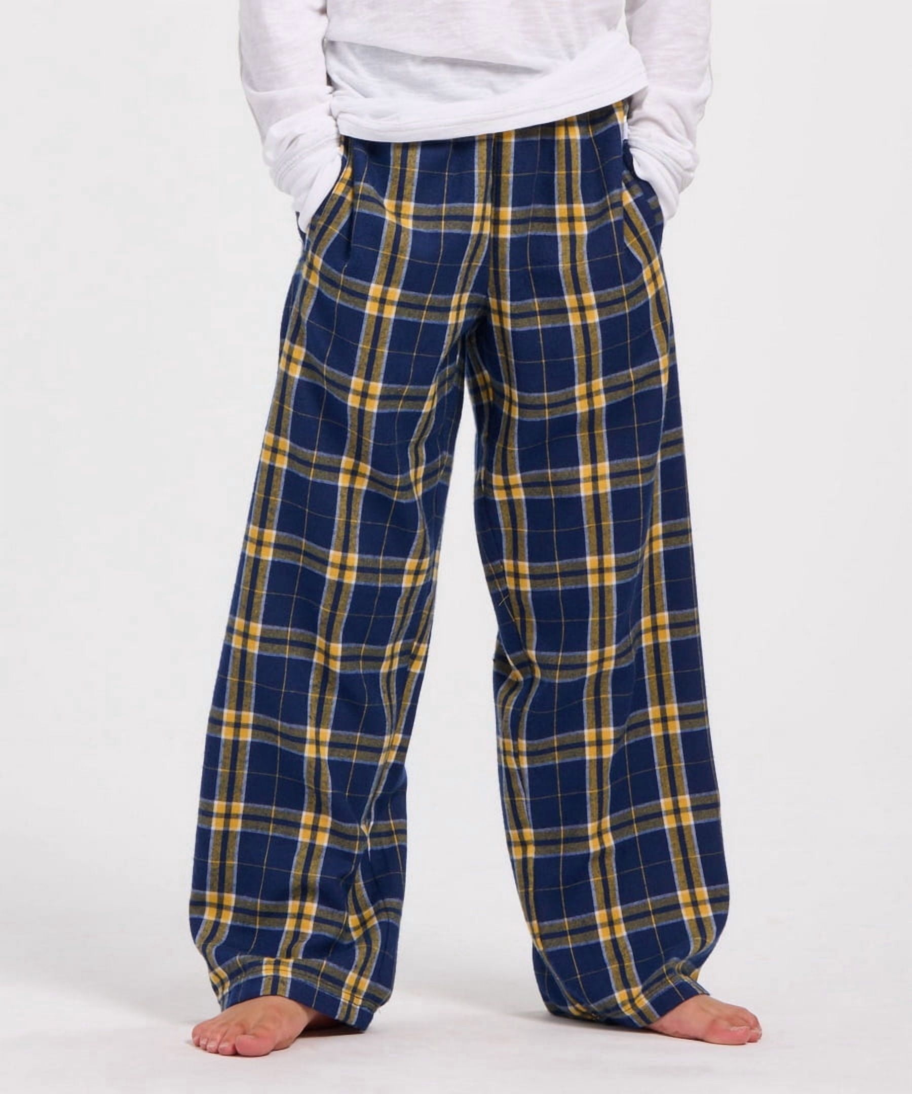 boxercraft Youth Poly Flannel Pants Long Sleep Pants Soft Elastic Waist ...