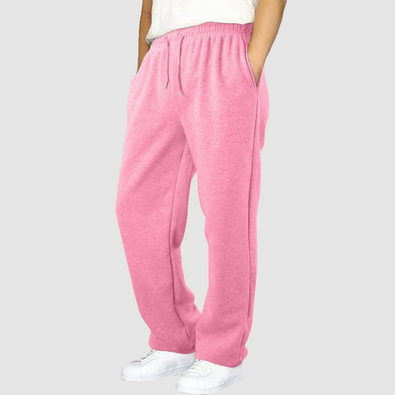 boys Girls Winter Spring Sports Pants Solid Color Elastic Waist Pants ...