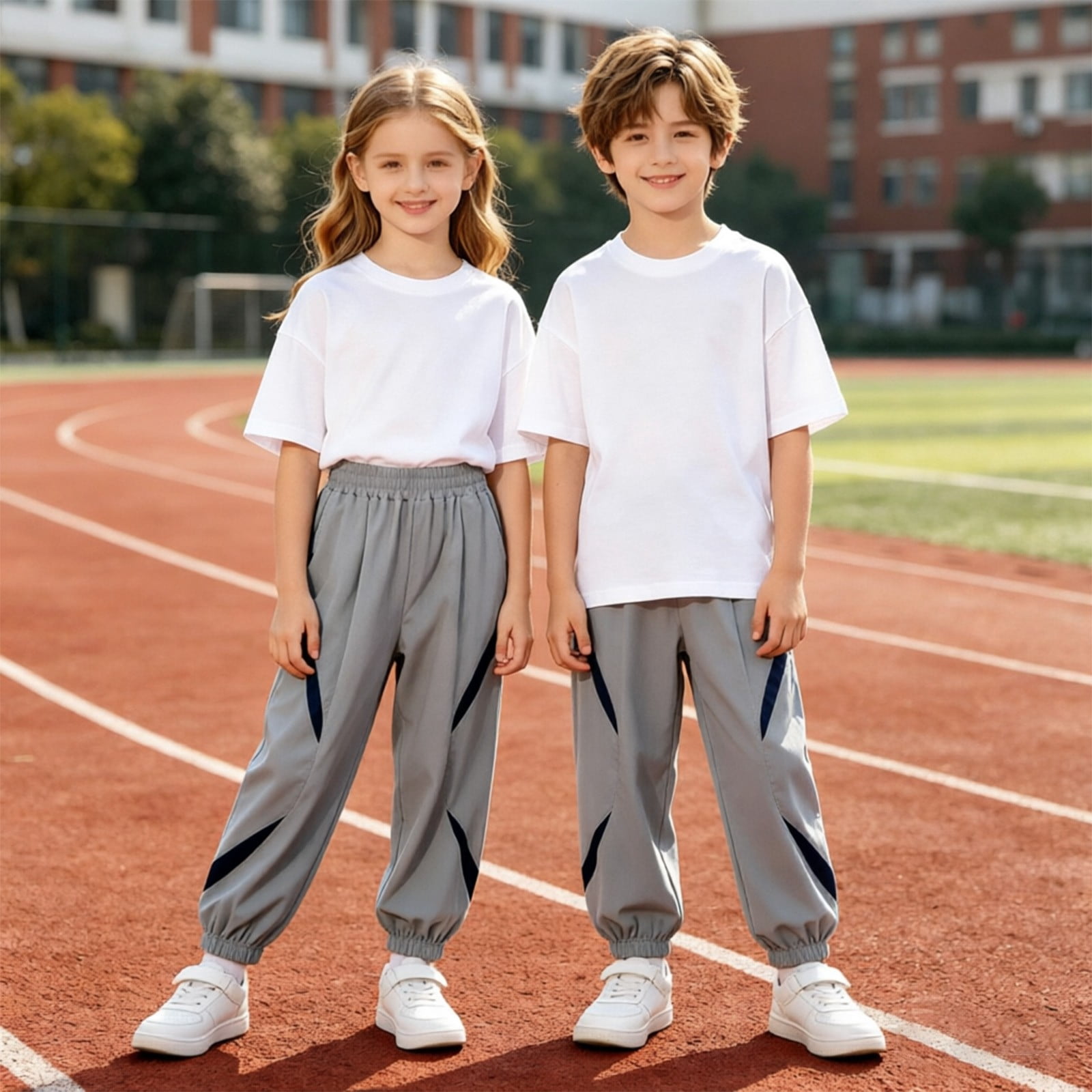 boys' pants Graphic Print Elastic Waist Jogger Long Pants for Sports ...