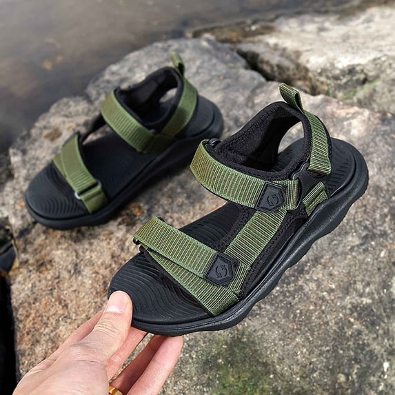 boys sAndals Solid Print Sleeveless Open Toe Slip Resistant Breathable ...