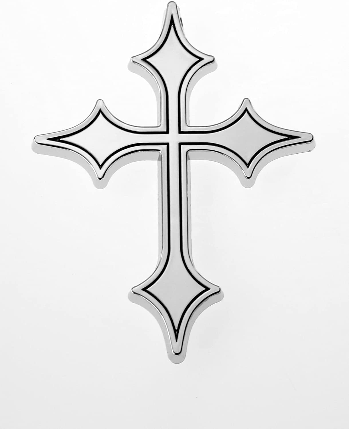bparts Christian Cross 3D Chrome Emblem - Walmart.com