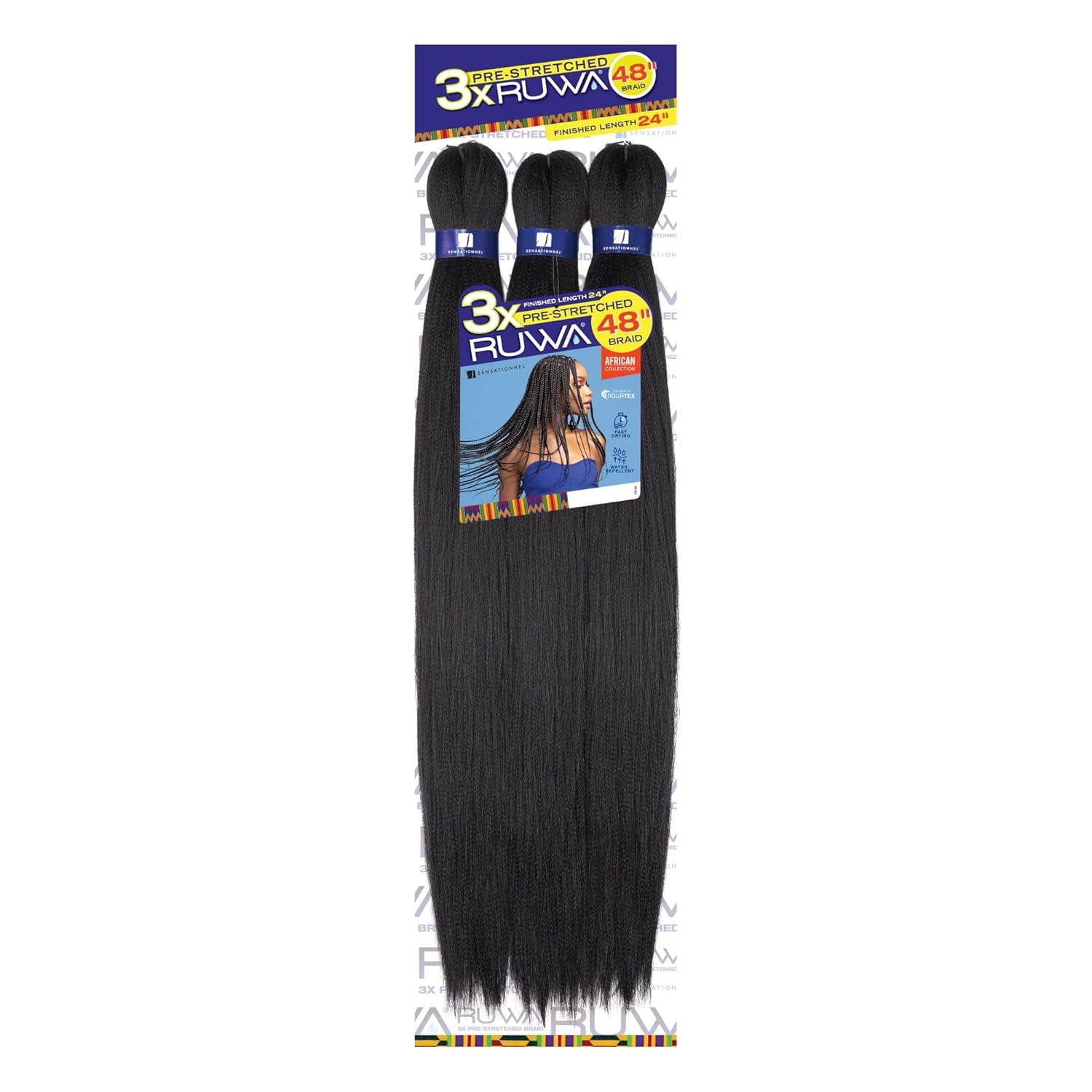 braiding hair - 3x inch water kanekalon fast dry synthetic sports itch ...