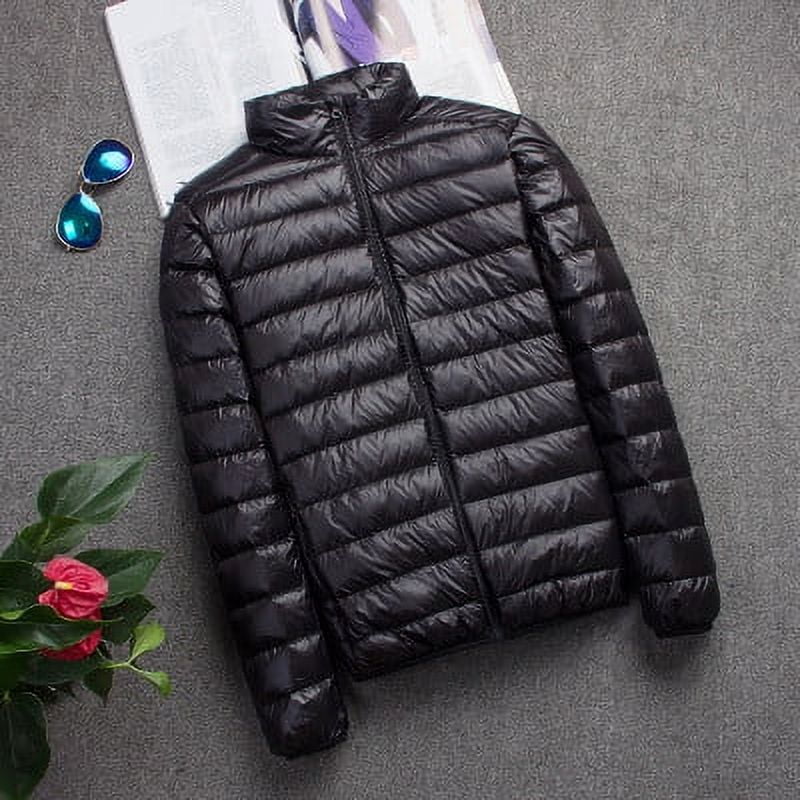 brand autumn and winter light down jacket men's fashion hooded short ...