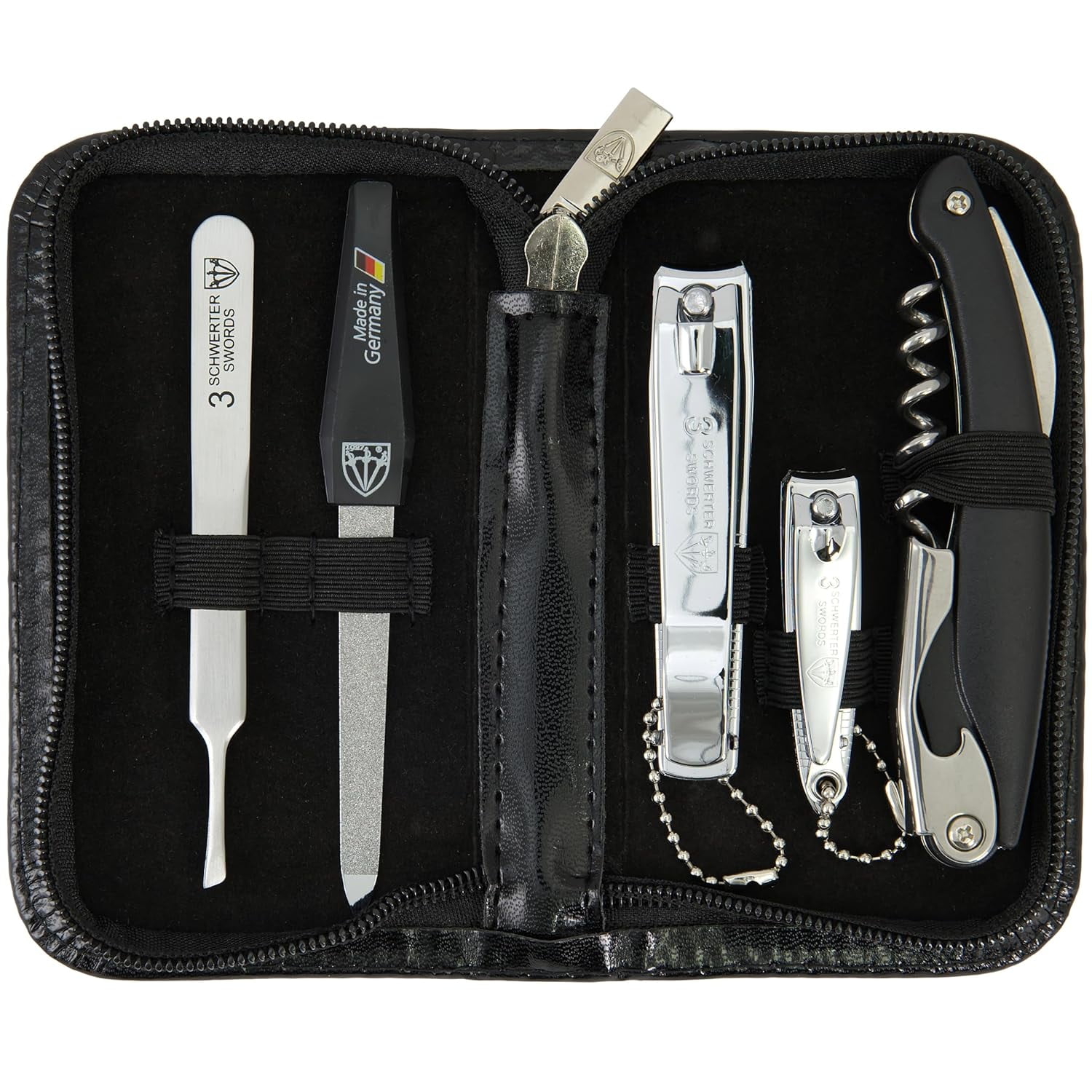 - brand quality 5 piece manicure pedicure grooming kit set for ...