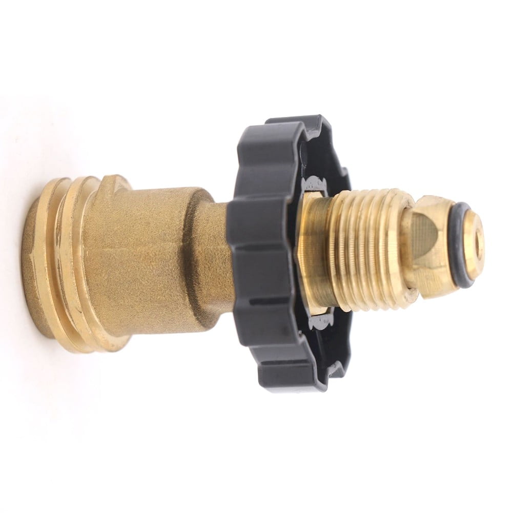 Brass Propane Tank Adapter With Wrench, Converts Pol To For Qcc1 ...