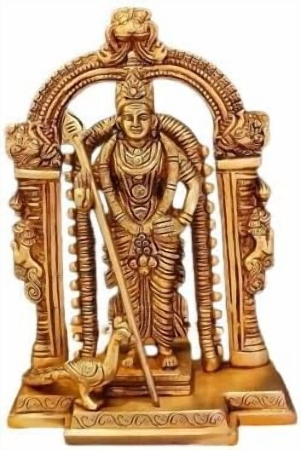 brass lord murugan statue for temple/ home / office/ gift item ...