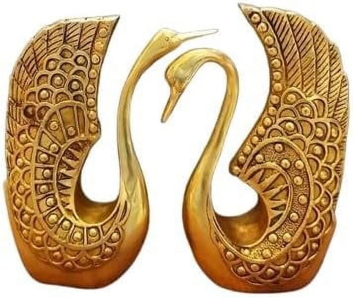 brass set of 2 ducks showpiece / home décor / gift item - Walmart.com
