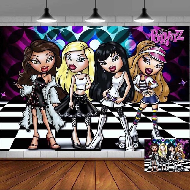 bratz Backdrop Banner Party Supplies Poster Movie Theme Background for ...