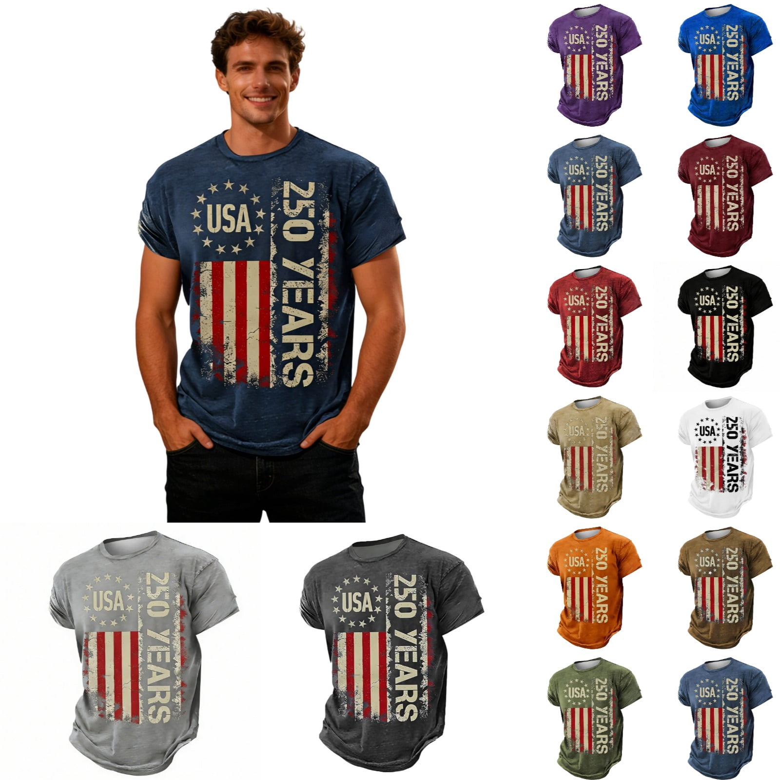 bravefron 250 Anniversary USA Shirts: 1776-2026 250th Birthday ...