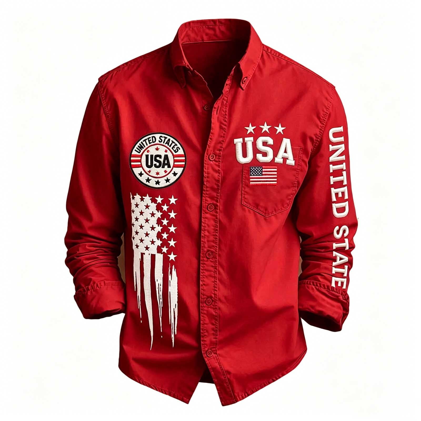 bravefron 250 Anniversary USA Shirts,Button Down Shirt Men 250 Years ...