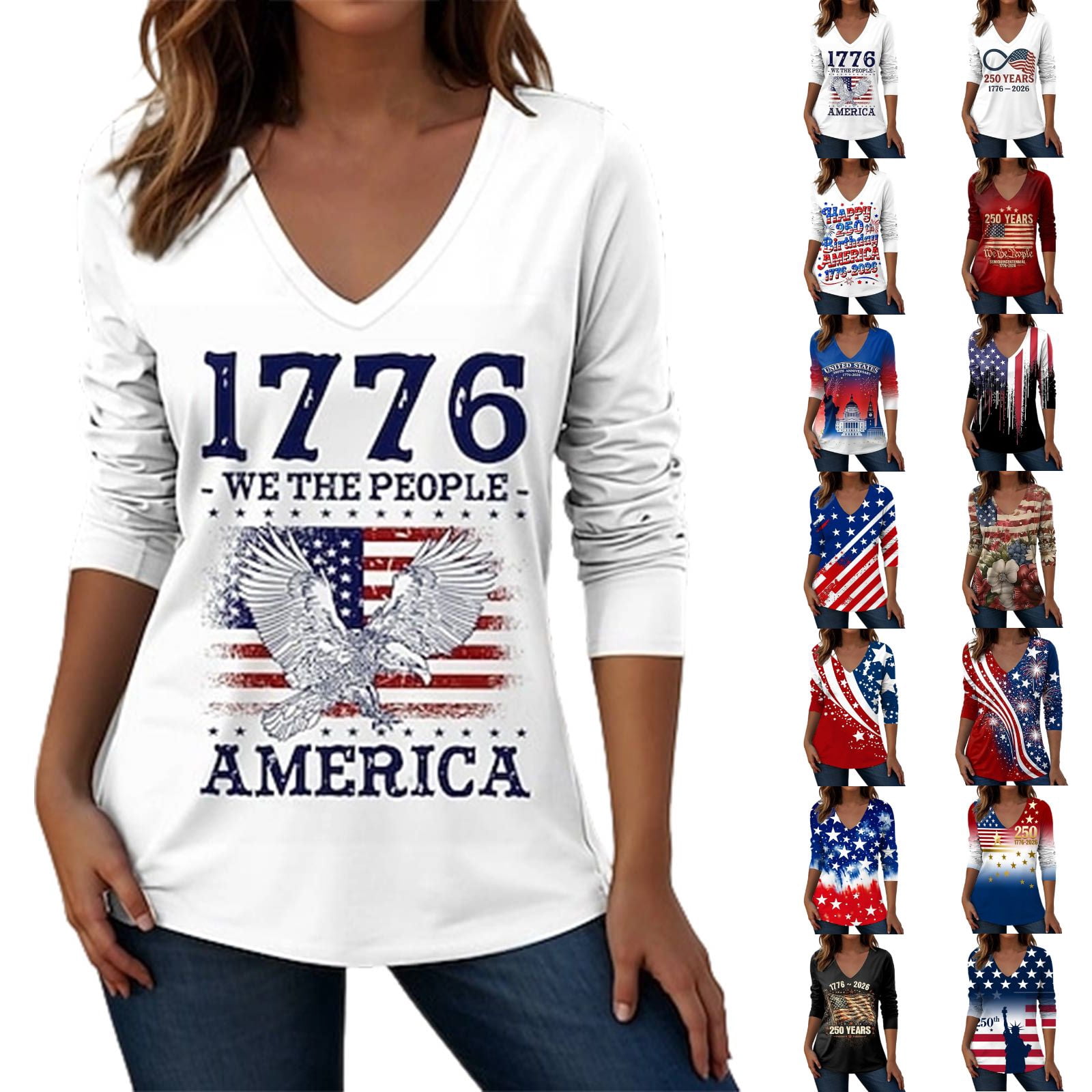 bravefron 3/4 Length Sleeve Womens Tops 2026 Summer Fashion Clothing ...