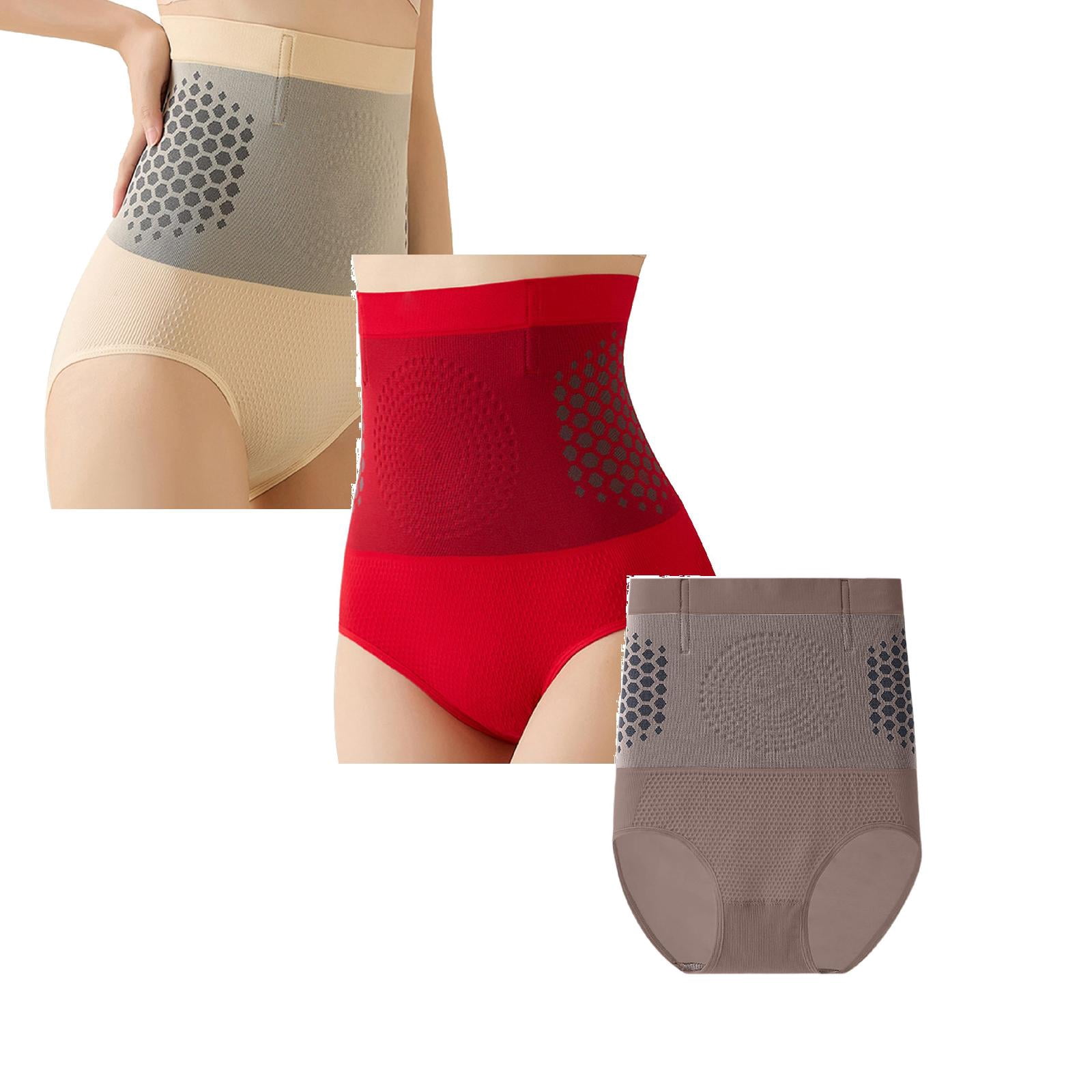 bravefron 3 Pack High Waisted Underwear for Women Seamless Shapewear ...