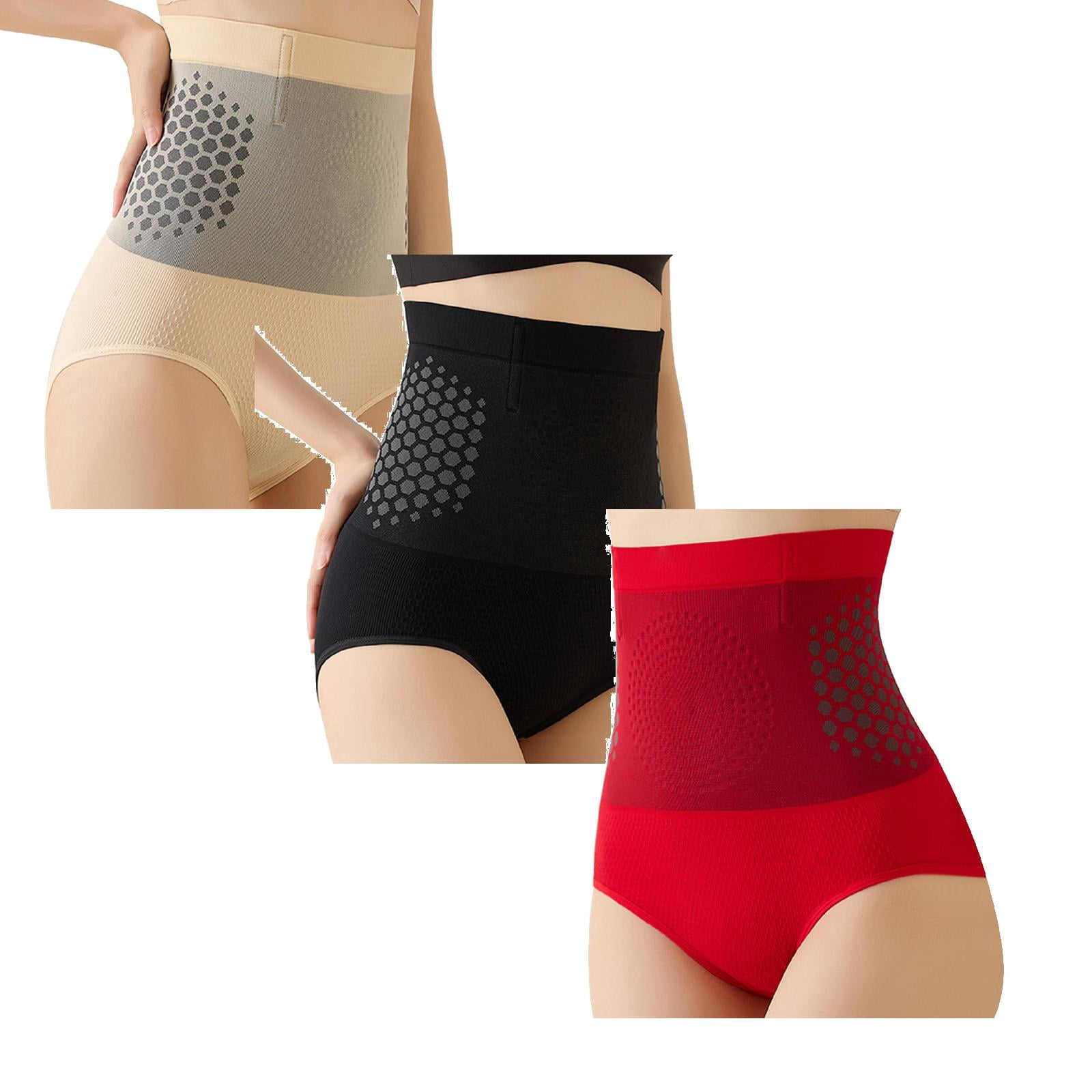 bravefron 3 Pack High Waisted Underwear for Women Seamless Shapewear ...