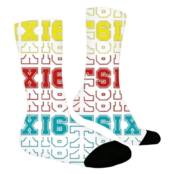 bravefron Funny Socks for Girls Printed Crew Socks For Kids All Day Comfort In Soft Blend ...