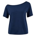 bravefron Girls Off Shoulder Casual Top Solid Color Design Tee Shirt ...