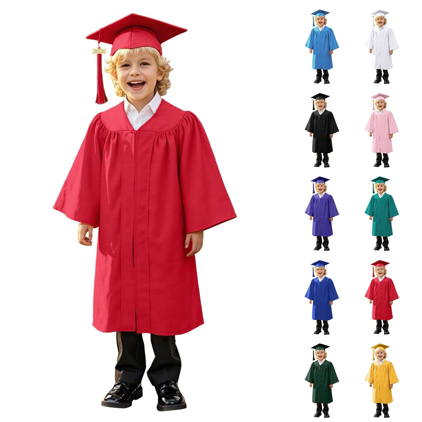 bravefron Kids Kindergarten Graduation Cap and Gown Graduation Dress ...