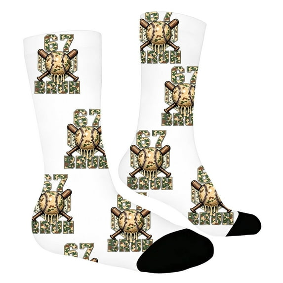 bravefron Winter Socks Cartoon Print Children's Crew Socks Soft Stretch ...