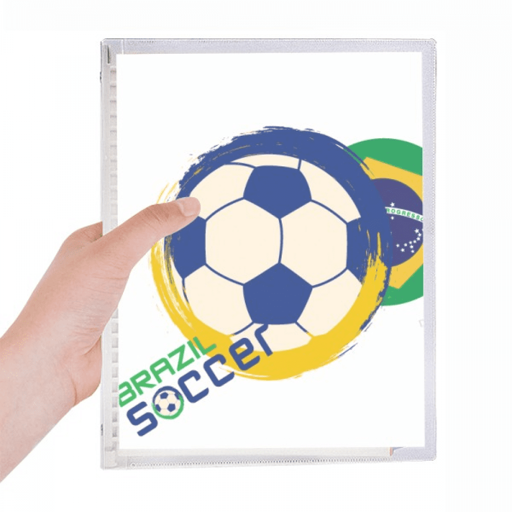 brazil soccer football sports notebook loose diary refillable journal ...