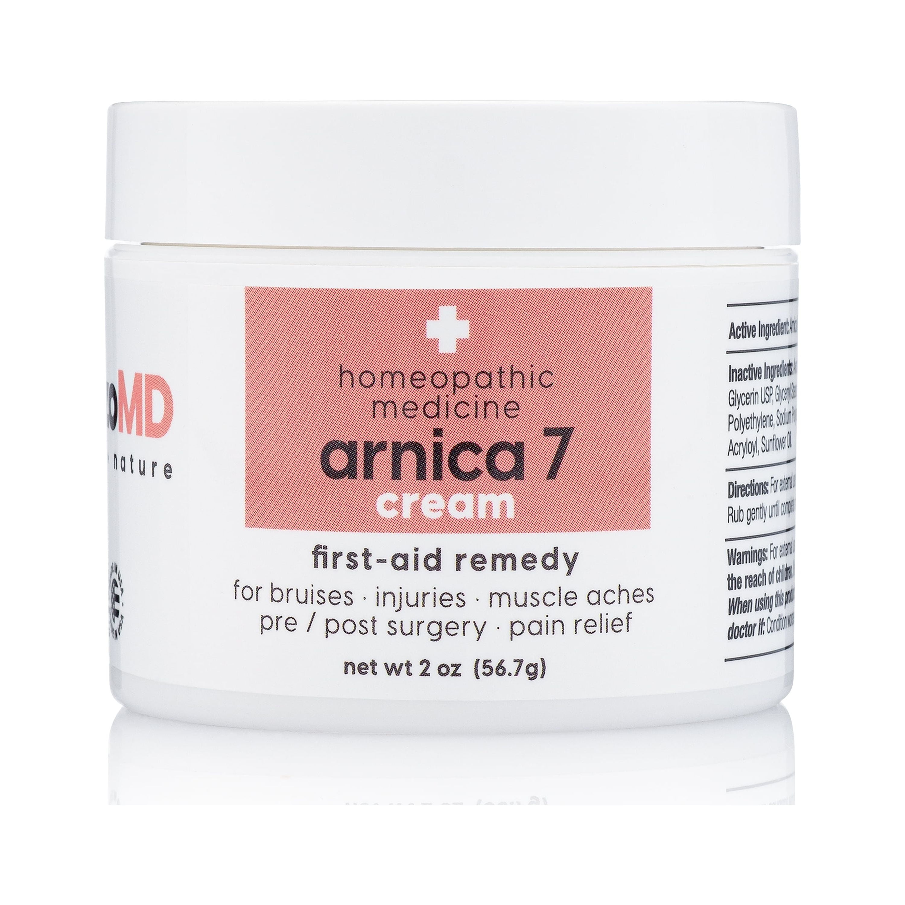 BrazzoMD Arnica 7 Cream, 2 oz, Homeopathic Remedy for Pain, Swelling ...