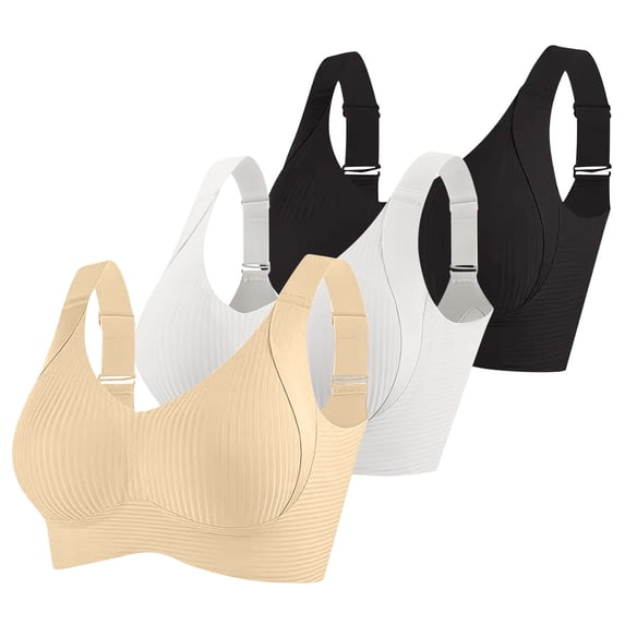 breaise 3PC Plus Size Bras for Women Push Up Adjustable Tshirt Bras ...