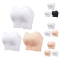 breaise 3PC Strapless Bandeau Bra Wirefree Push Up Bras for Women Non ...