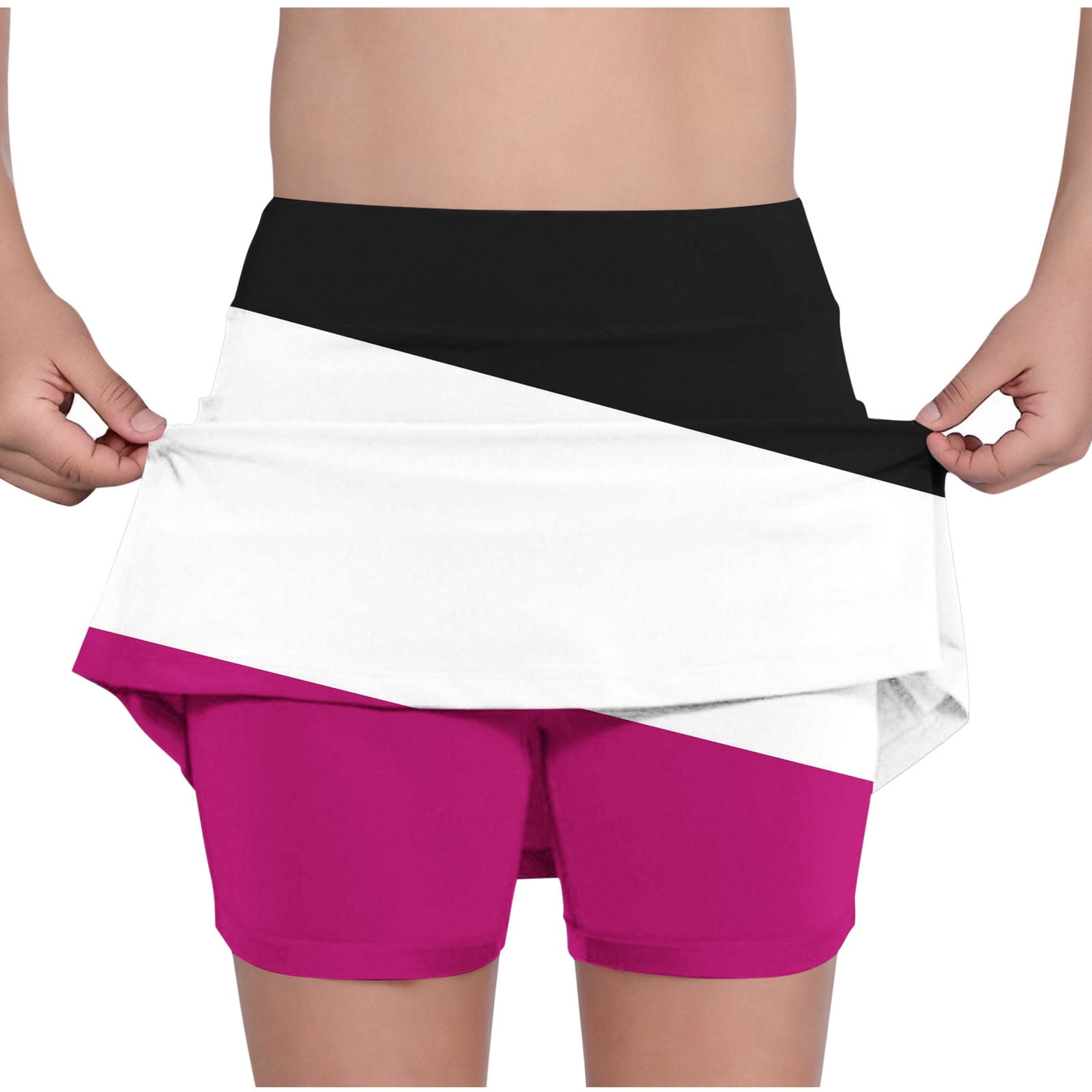 breaise Athletic Skorts for Girls Color Block Tennis Golf Skirts with ...