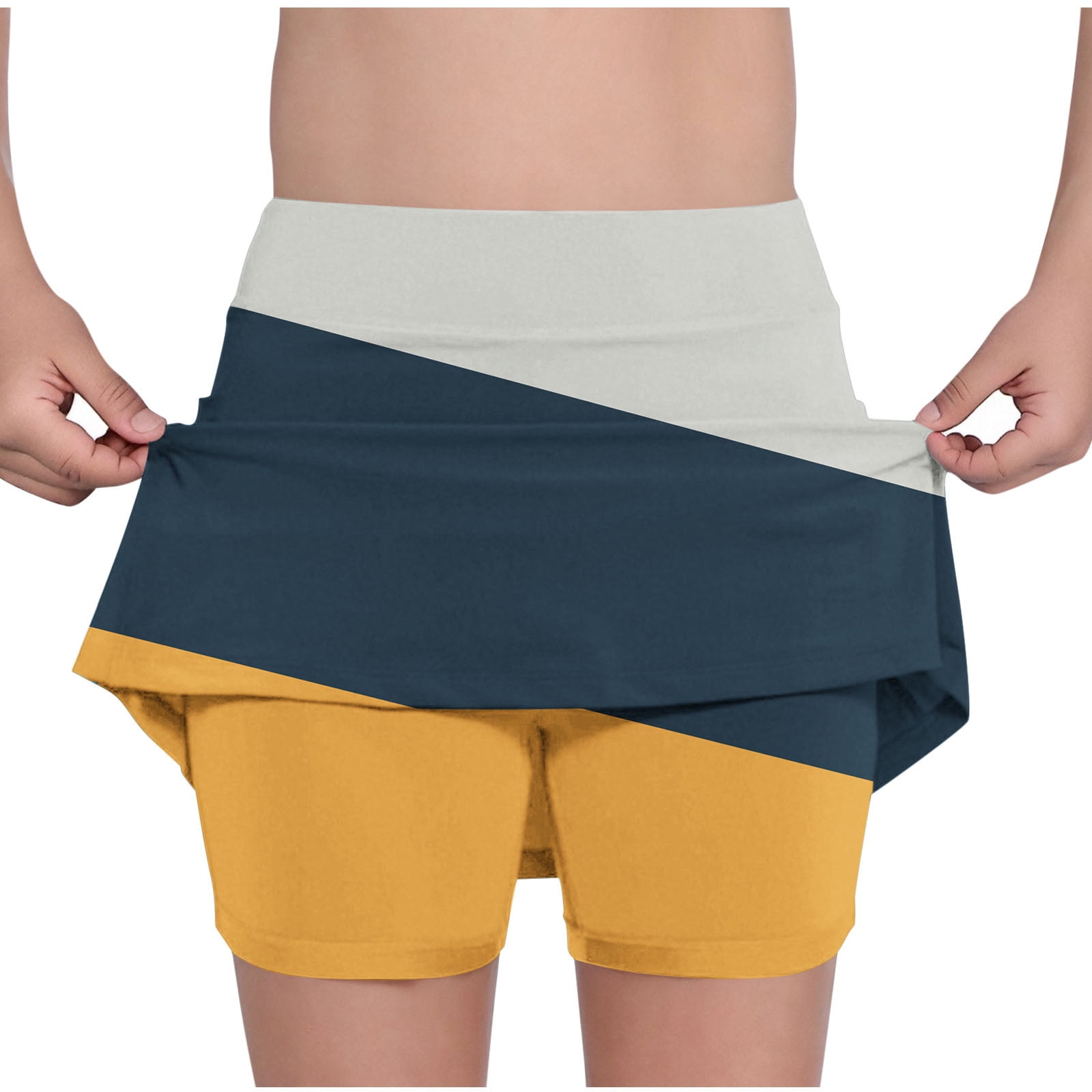 breaise Athletic Skorts for Girls Color Block Tennis Golf Skirts with ...