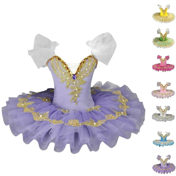 breaise Baby Girls Ballerina Swan Lake Costume Dance Pancake Platter ...