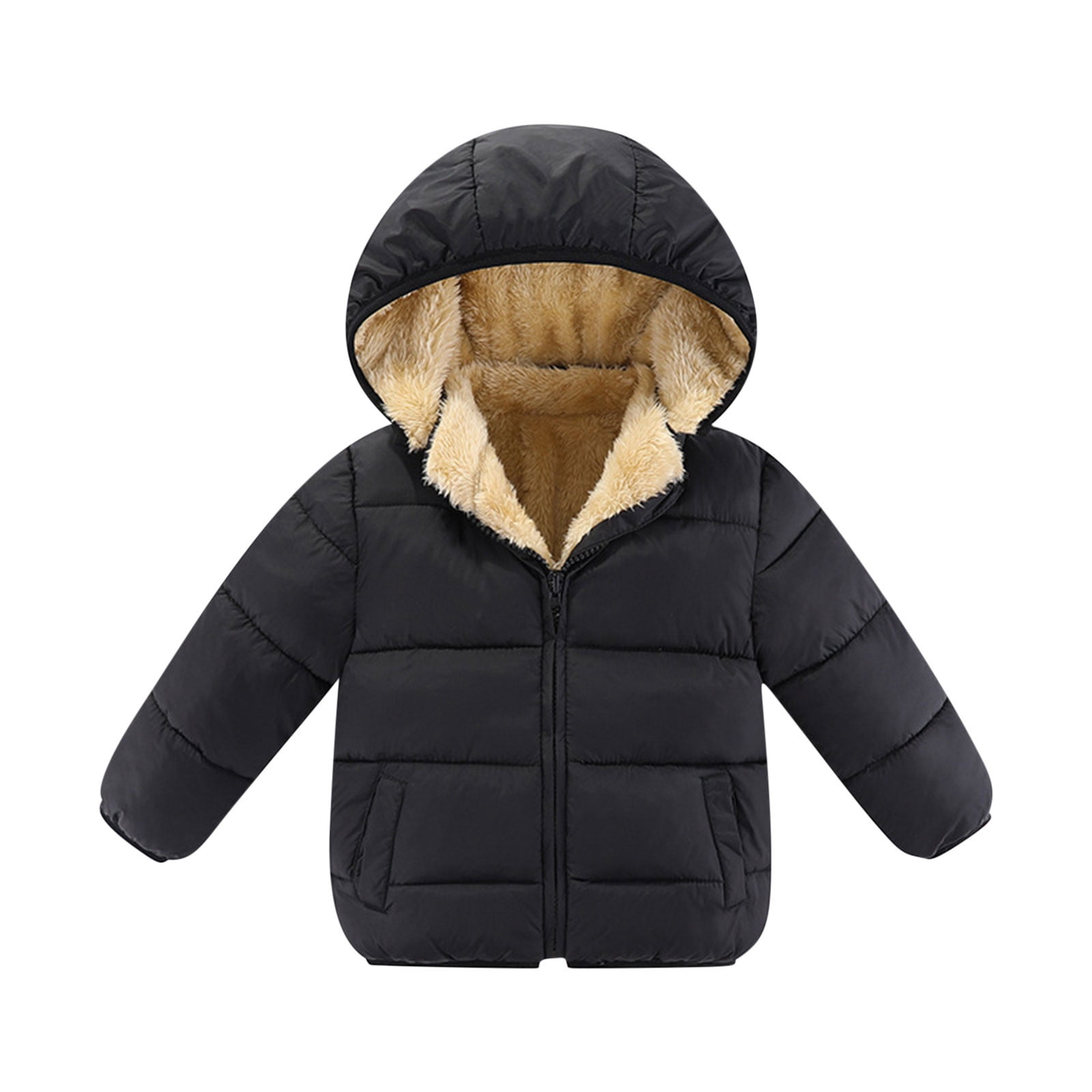 breaise Baby Girls Boys Winter Fleece Jackets With Hooded Toddler Warm Sherpa Lined Coat Cozy ...
