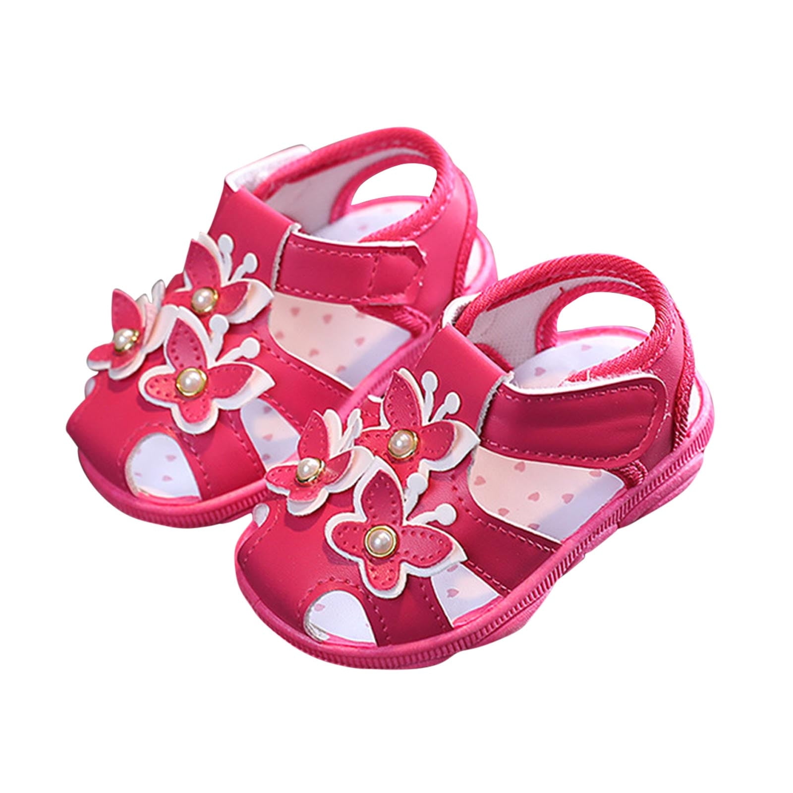 breaise Baby Toddler Infant Girls PU Leather Sandals First Walker Shoes Soft Open Toe Summer ...