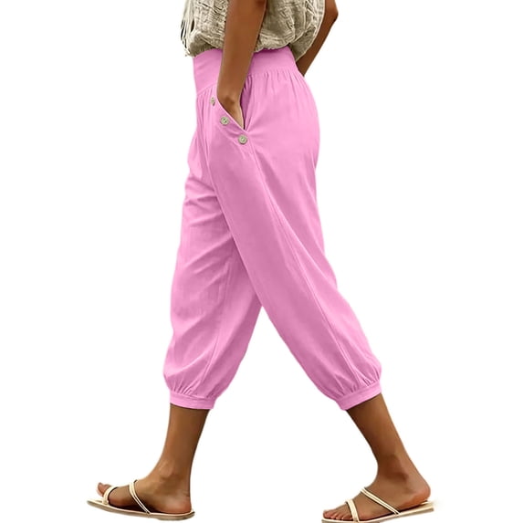 breaise Capris for Women High Waisted Capri Pants with Pockets Comfy ...