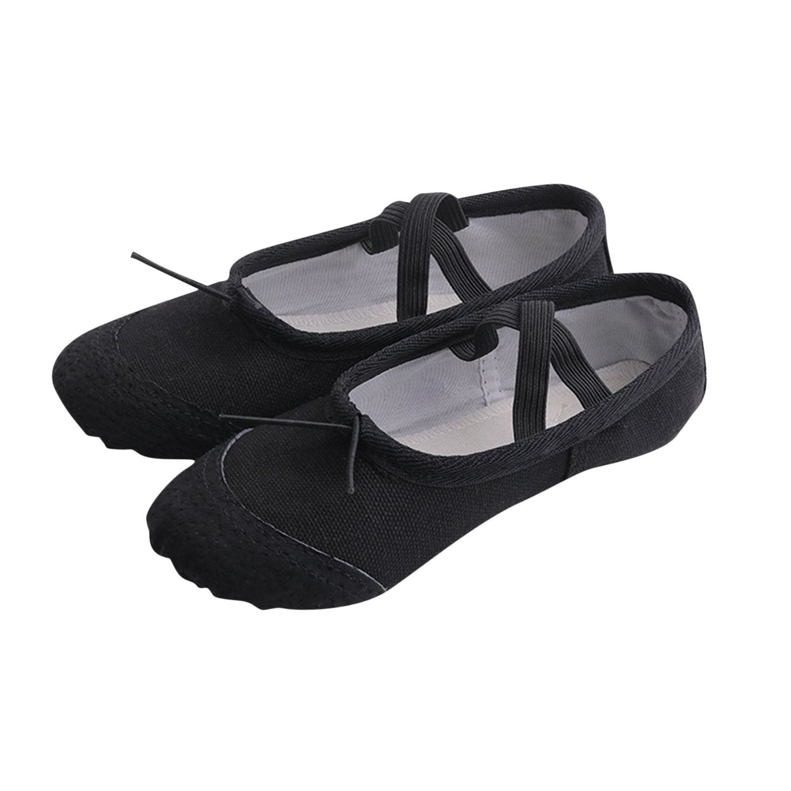 breaise Children's Slip-On Canvas Ballet Dance Shoe Girls Cozy Ballet ...