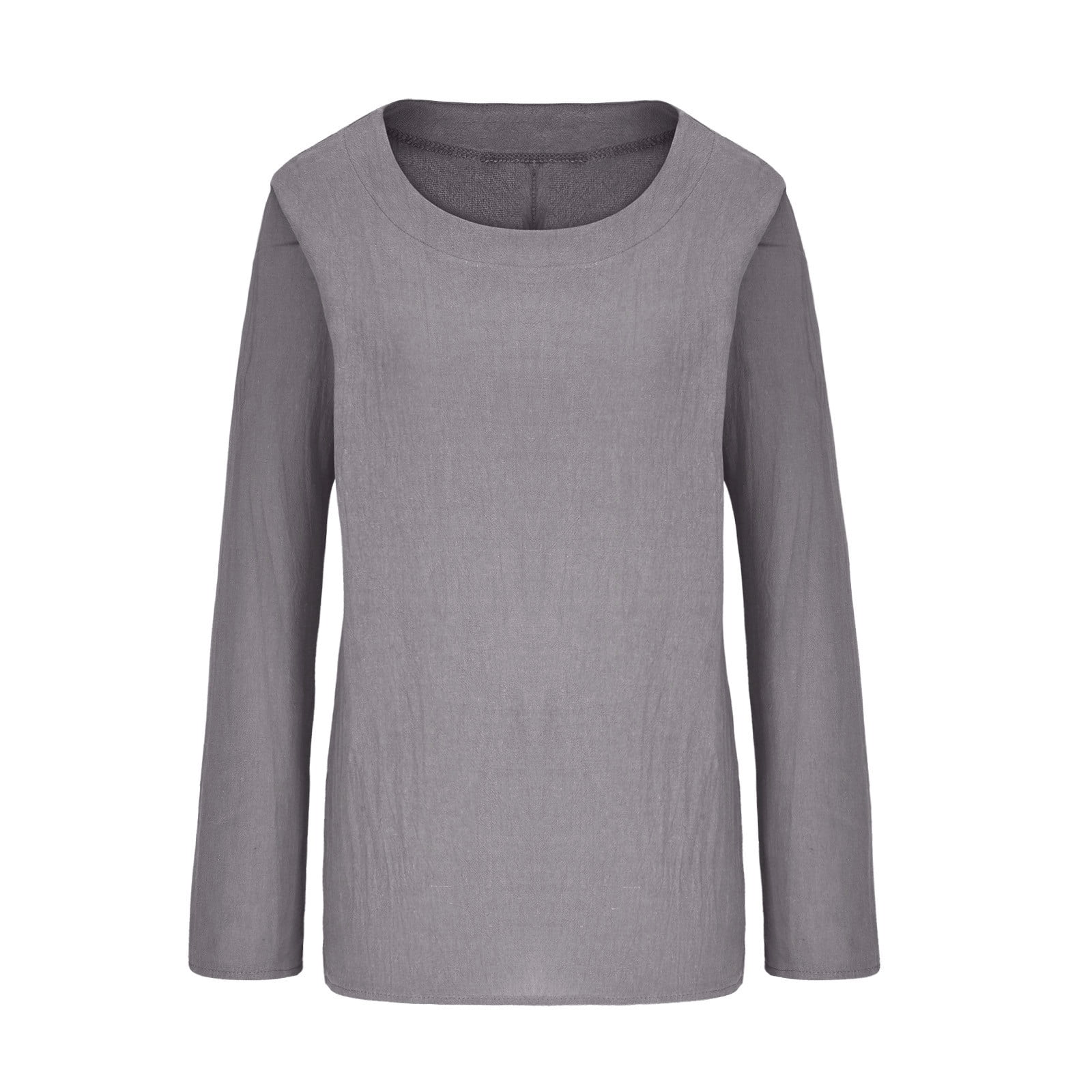breaise Cotton Linen Shirt for Women 2026 Summer Long Sleeve Casual ...