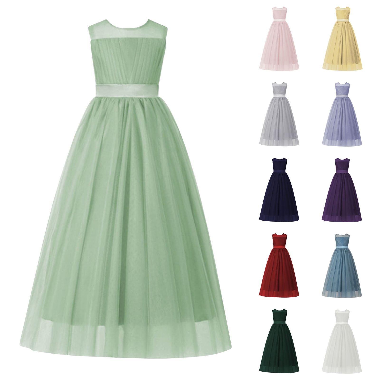 breaise Flower Girl Dresses,Girls Princess Dress,Junior Bridesmaid ...