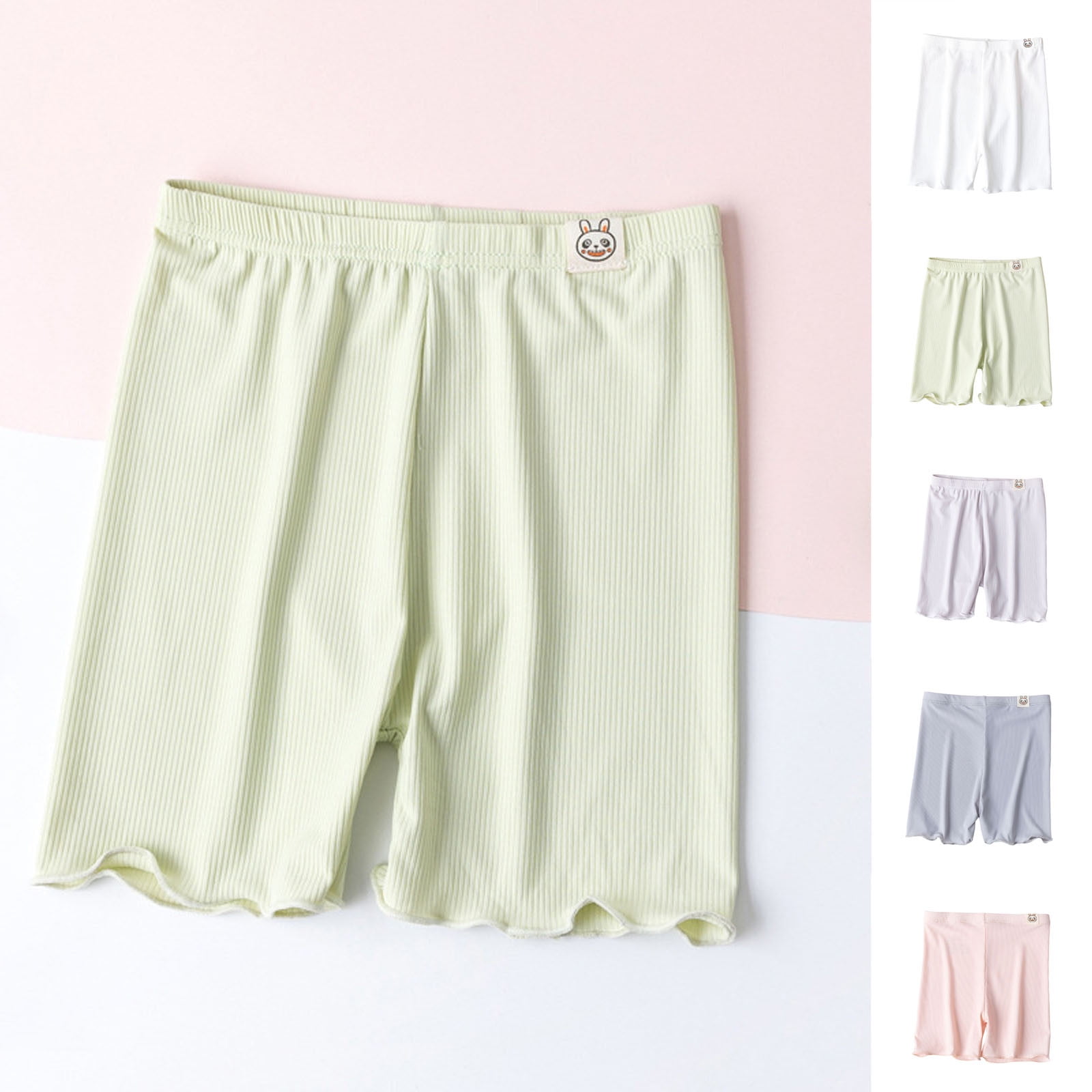 breaise Girls Bike Shorts Breathable Boyshorts Toddler Under Dresses Dance Short Kids Underwear ...