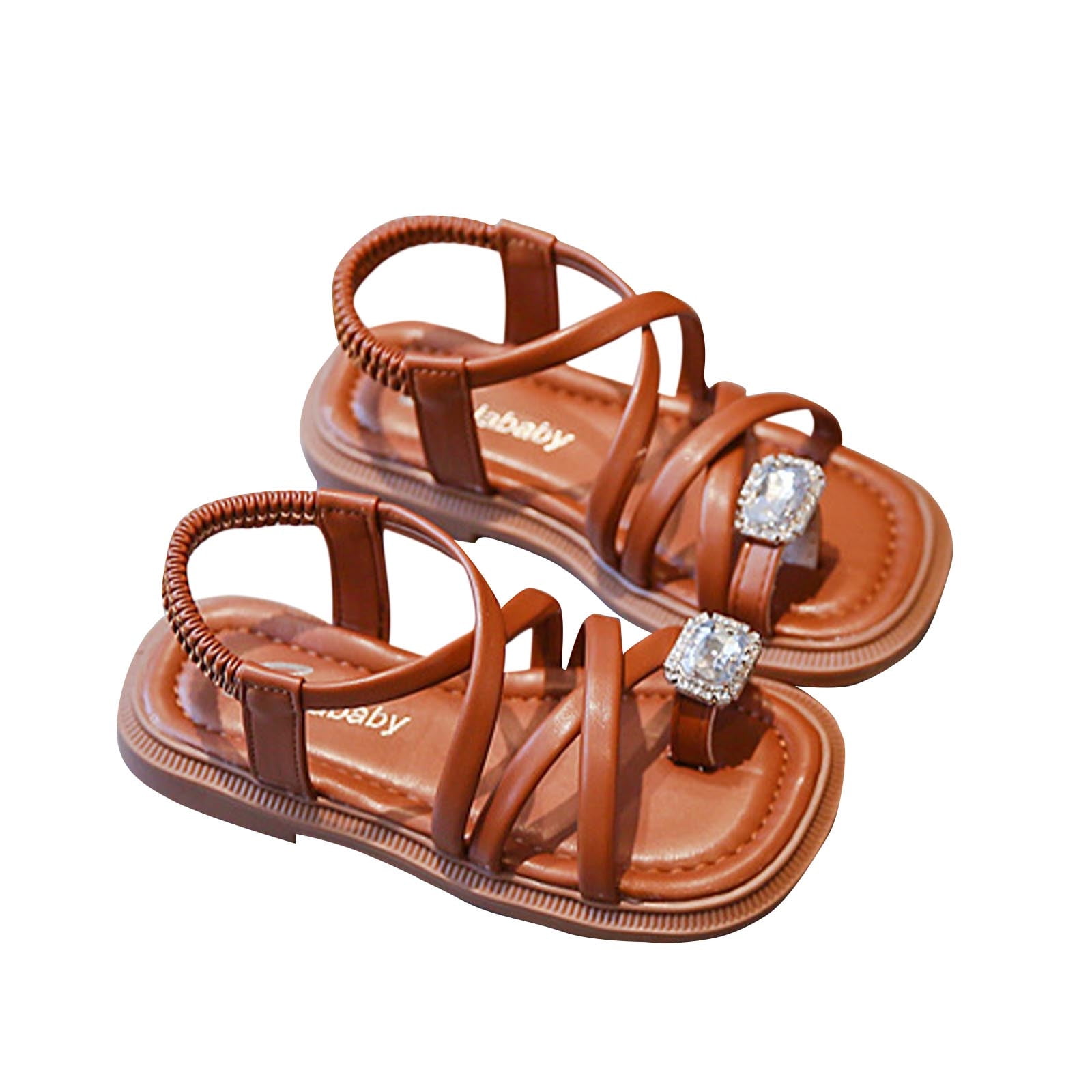 breaise Girls Sandals Open Toe Dress Sandals Strappy Design Summer ...