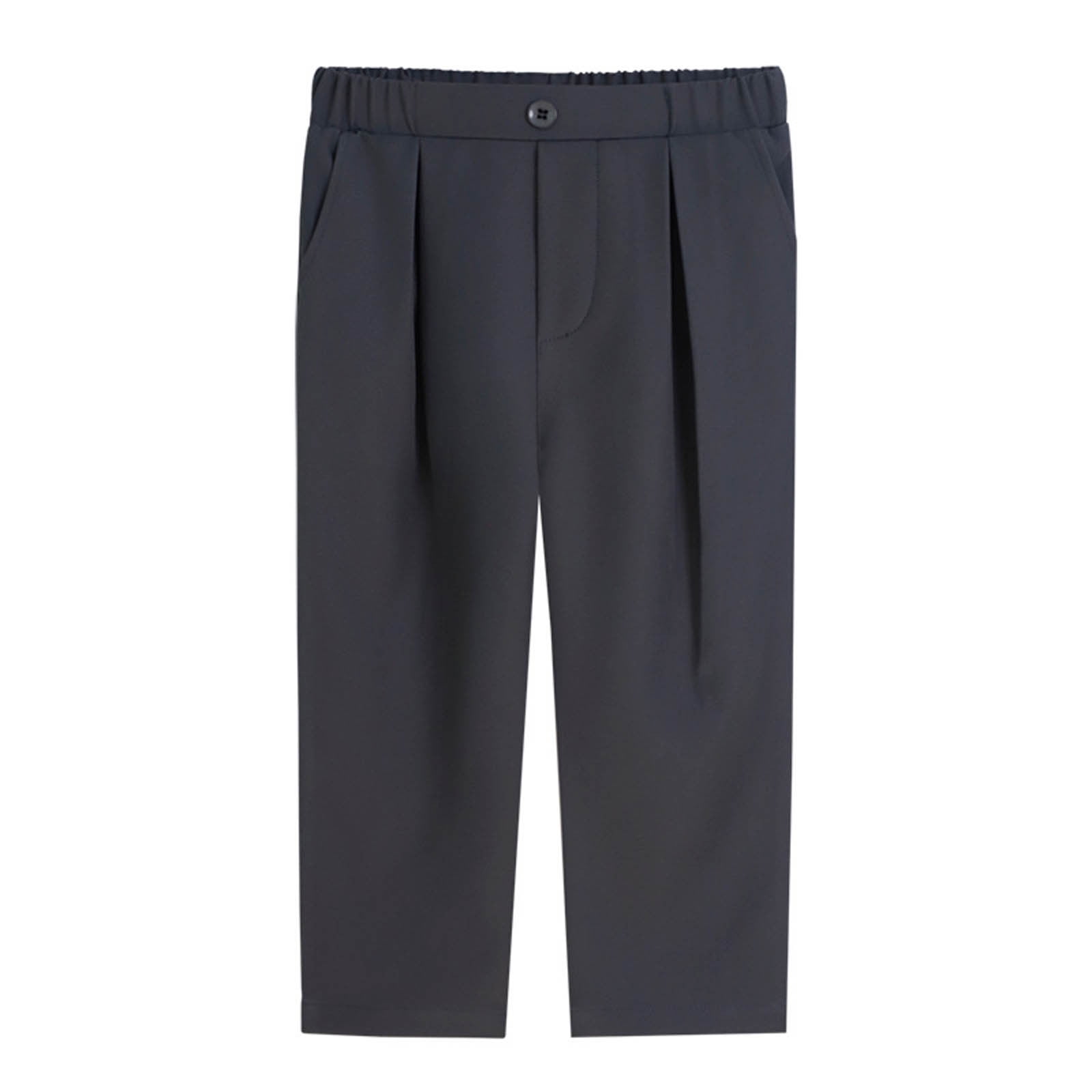 breaise Kids Boys Girls Dress Pants Uniform Elastic Waist Pull-on Twill ...