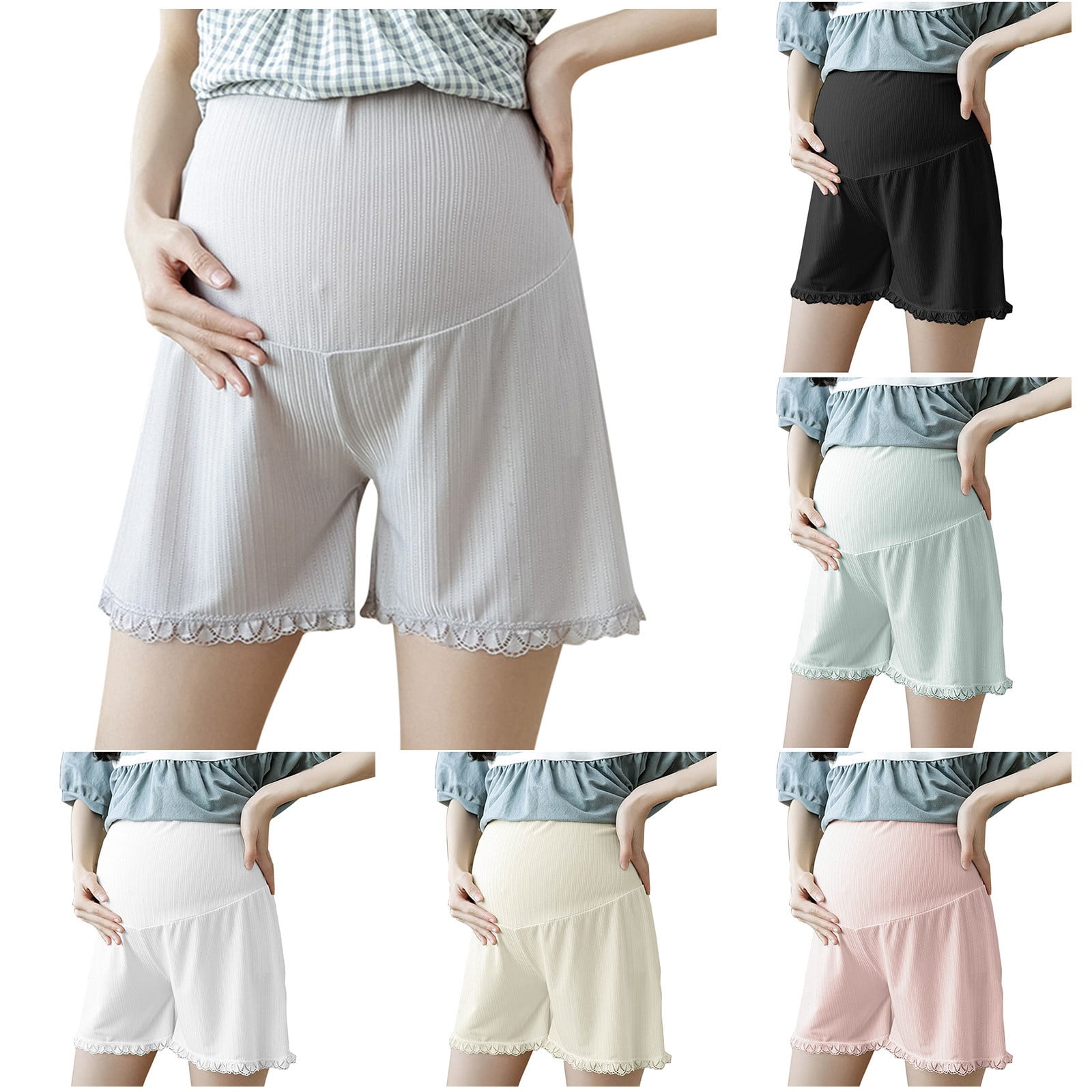 breaise Pregnancy Over The Belly Shorts Women Maternity Belly Support ...