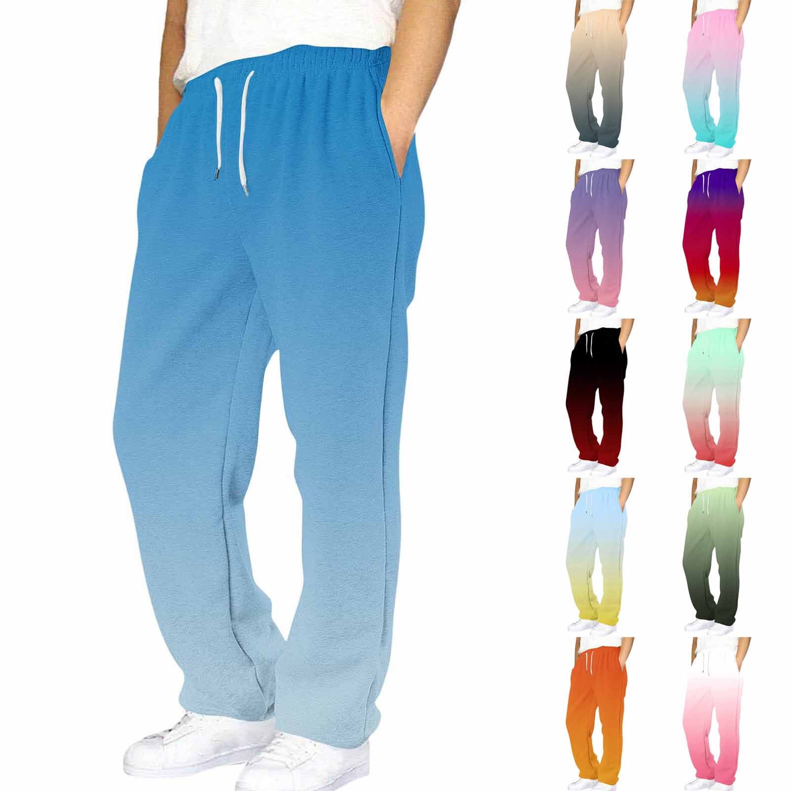 breaise Sweatpants for Boys Gradient Baggy Joggers Pants Casual Open ...